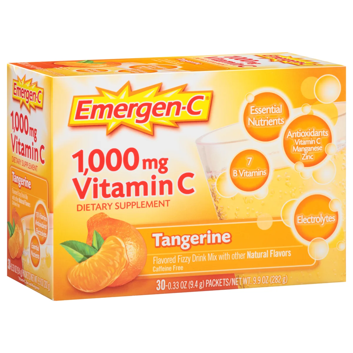 Emergen-C Tangerine 1000mg - Sunu American Store Dakar Senegal