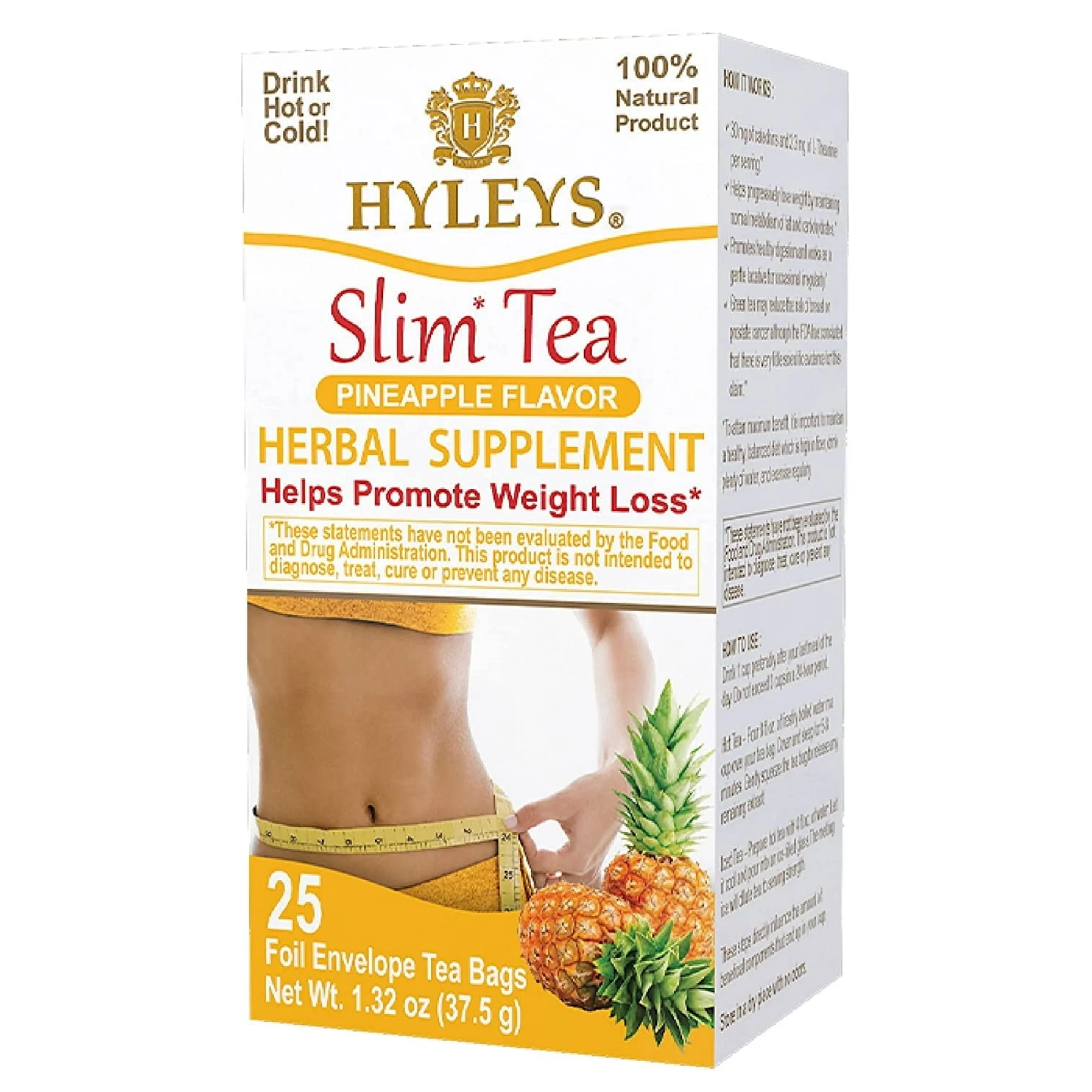Hyleys Slim Tea Pineapple Flavor - Sunu American Store Dakar Senegal